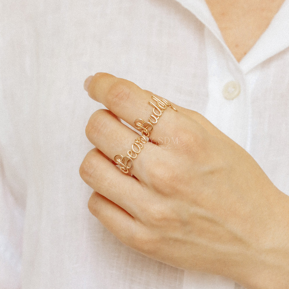 Personalized Name Ring – Bysdmjewels