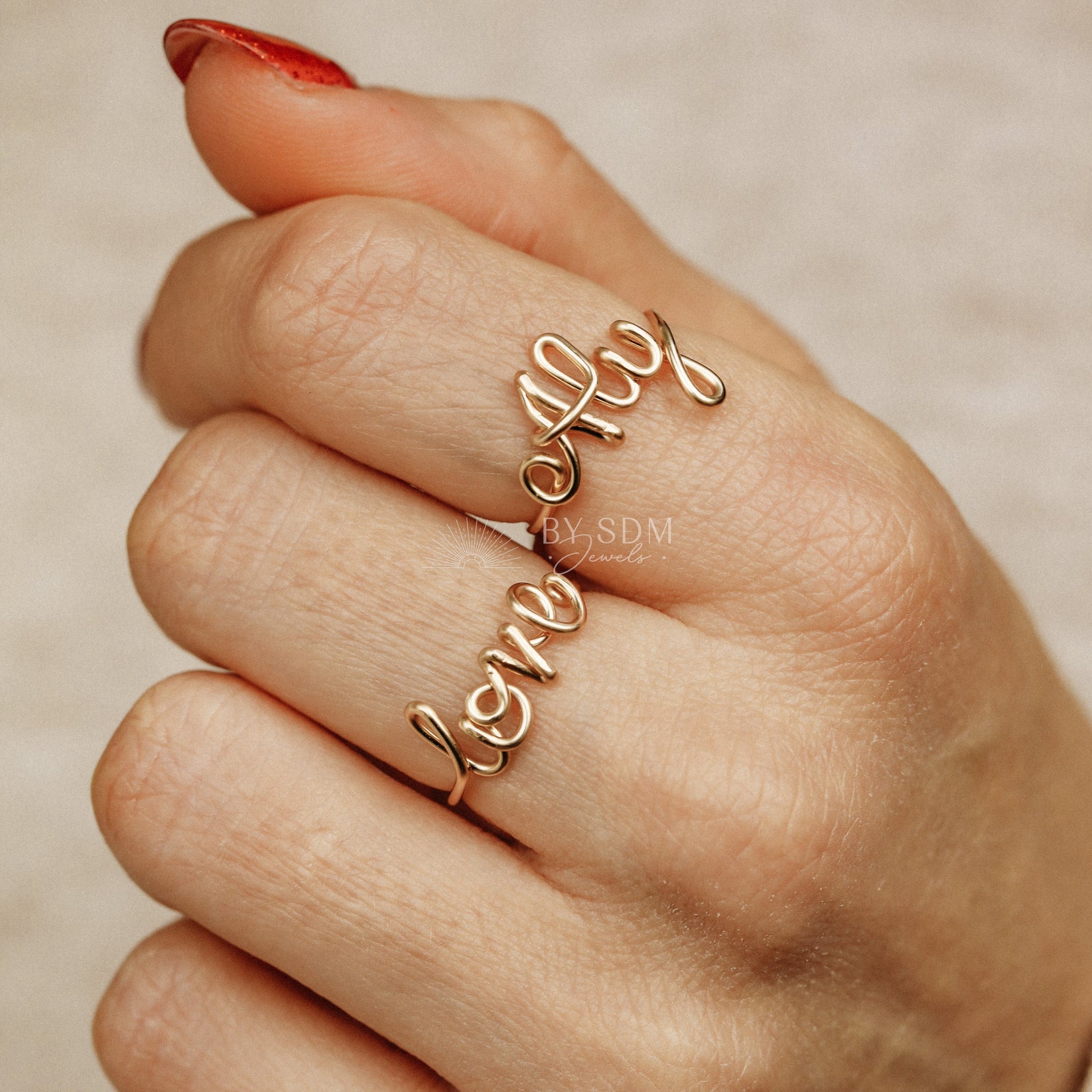 Personalized Name Ring – Bysdmjewels